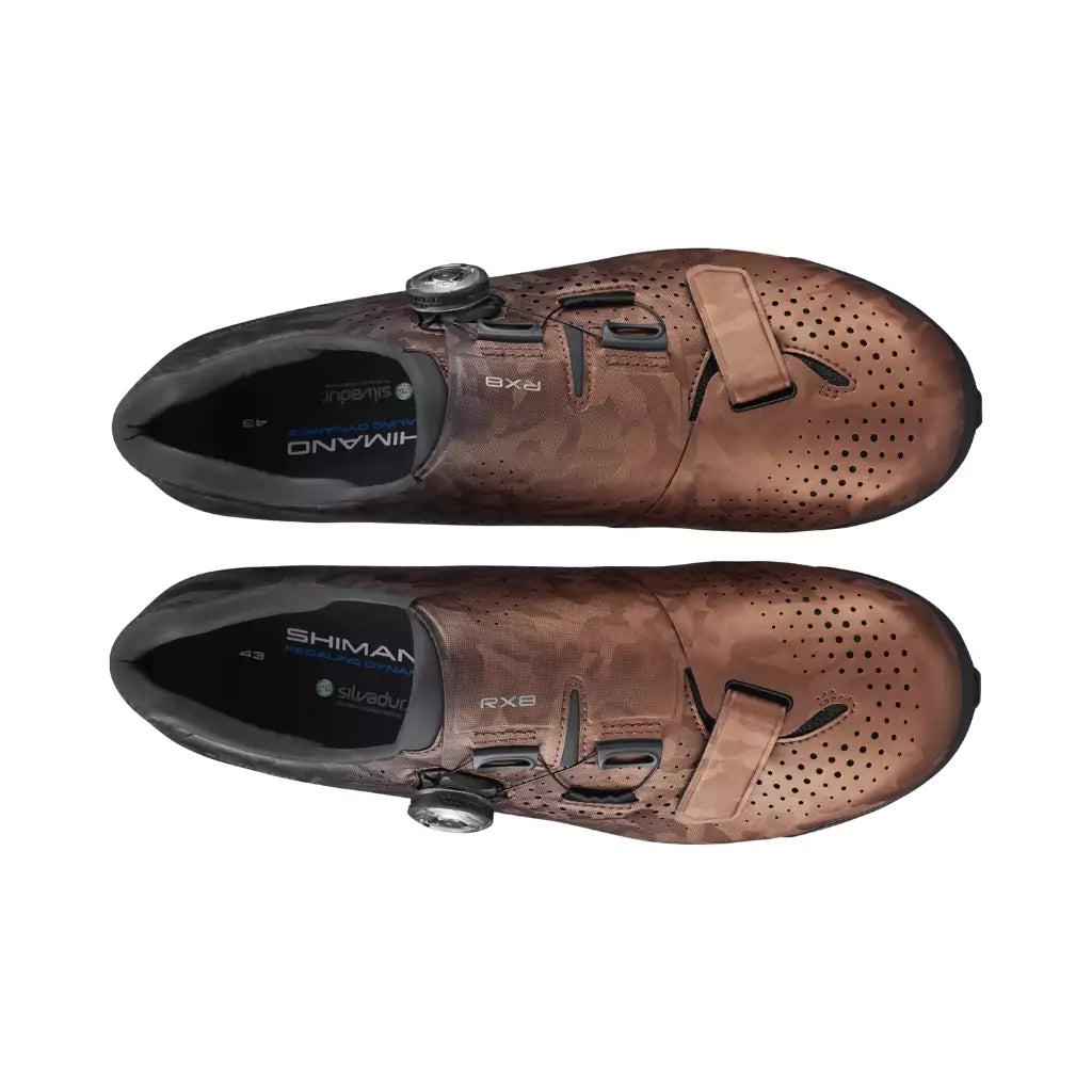 ¡Oferta! Zapatillas Shimano Gravel RX800 Bronce – Bicis.Ec
